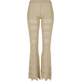 Urban Classics Damen Urban Classics Leggings &raquo; Damen Ladies Flared Crochet Knit Leggings&laquo; 3XL, US-Gr&ouml;&szlig;en