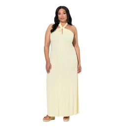 Ulla Popken Kleid in weiches gelb | Gr.: 42-44