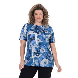 Ulla Popken Shirt in denimblau | Gr.: 50-52
