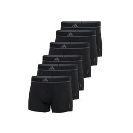 Adidas Boxershort 6er Pack in Schwarz | Gr.: S