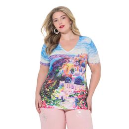 MIAMODA Shirt in quellenblau | Gr.: 44