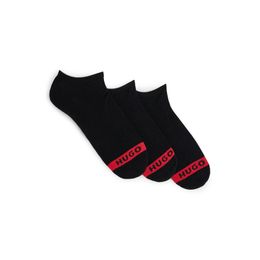 Hugo Underwear Herren HUGO Underwear Businesssocken &raquo;3P LC PLUSH TAPE CC&laquo; Packung, 3er, 3 Stk. tlg. mit HUGO Logostickerei auf rotem Farbstreifen 