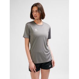 Hummel T-Shirt Hmlessential Damen in STEEL GRAY | Gr.: XS