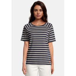 Salzhaut Shirt INEKE in Navy-Beige | Gr.: XXL