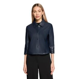 Betty Barclay Blazer-Jacke mit Rei&szlig;verschluss in dunkelblau | Gr.: 48