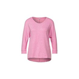 Street One Langarmshirt in pink crush melange | Gr.: 44