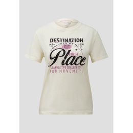 QS T-Shirt in 03D0_creme | Gr.: XS