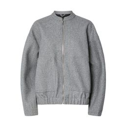 Pieces Bomberjacke in Light Grey Melange | Gr.: L