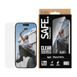 SAFE by PanzerGlass Displayschutzglas &raquo;Ultra-Wide Fit Screen Protector&laquo; f&uuml;r Apple iPhone 17;Apple iPhone 16 Pro Displayschutzfolie, Schutzfolie, 
