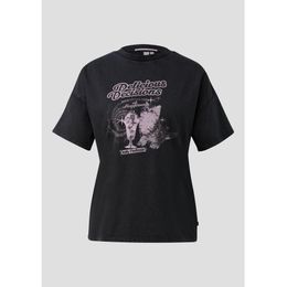 QS T-Shirt in 99D0_schwarz | Gr.: L
