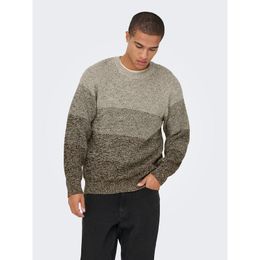 Only & Sons Only & Sons Herren ONLY & SONS Rundhalspullover &raquo;ONSBIRK RLX LS RAGLAN KNIT CAMP&laquo; L
