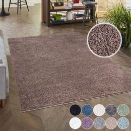 Carpet City Hochflor-Teppich &raquo;City Shaggy&laquo; rechteckig 30 mm H&ouml;he Auch als L&auml;ufer, Langflor, Uni, Shaggy, flauschig-weich braun Polypropylen