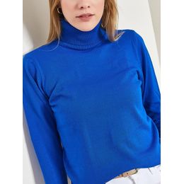 Bianco Lucci Pullover Damen Gr&ouml;&szlig;e S/L royalblau