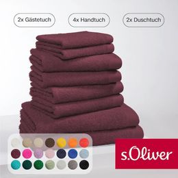 s.Oliver Handtuch Set &raquo;s.Oliver, Premium Qualit&auml;t, 600 gr/m&sup2;&laquo; Set 8 Stk. Walkfrottier 2 G&auml;stet&uuml;cher 30x50, 4 Handt&uuml;cher 50x100, 2 Duscht&uuml;cher 70x140 