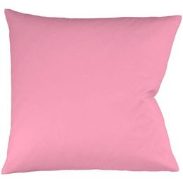 Fleuresse Kissenbezug &raquo;Colours Mako Satin, 100% Baumwolle, mit Rei&szlig;verschluss&laquo; Mako Satin, gl&auml;nzend, glatt, Premium Qualit&auml;t pink Mako-Satin, Mako-