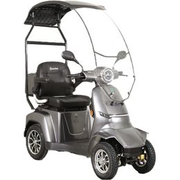 GreenStreet Elektromobil &raquo;E-Mover Deluxe&laquo; 1.000 W 20 km/h mit 60V/26Ah Li-Ion-Akku, inkl. Topcase und Dach grau StVZO-Zulassung