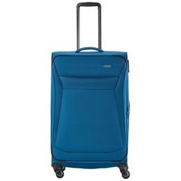 Travelite Unisex Travelite Weichgep&auml;ck-Trolley &raquo;CHIOS, verschiedene Gr&ouml;&szlig;en und Farben&laquo; 90 l 4 Rollen Weichgep&auml;ck Reisegep&auml;ck Koffer TSA Schloss blau