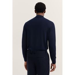 Bugatti Herren Bugatti Rollkragenpullover &raquo;Regular Fit&laquo; aus Merino-Wolle-Seide-Mix blau M