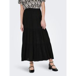 Only Damen Only Maxirock &raquo;ONLMIKKA LIFE LONG SKIRT WVN NOOS&laquo; Viskose schwarz M (38)