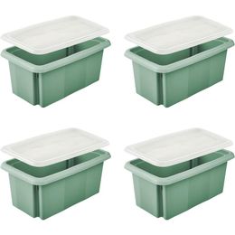 keeeper Aufbewahrungsbox &raquo;Emil, 4er Set, 7 L, 35 x 20,5 x 15 cm&laquo; ineinander und aufeinander stapelbar Kunststoff