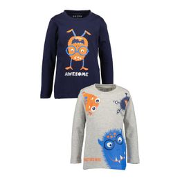 Blue Seven Jungen Langarmshirt Packung, 2 Stk. bunt 104