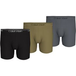 Calvin Klein Underwear Herren Boxer &raquo;BOXER BRIEF 3PK&laquo; Packung, 3er-Pack, mit l&auml;ngerem Bein & Logo-Elastikbund schwarz S (48)