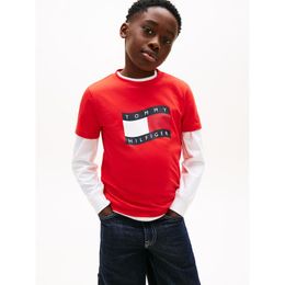 Tommy Hilfiger Jungen T-Shirt &raquo;WAVY FLAG T-SHIRT&laquo; Kinder bis 16 Jahre, regular fit 6 (116)