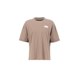Alpha Industries Herren T-Shirt &raquo;Organics OS Roll-Up T-Shirt&laquo; braun S