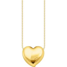 Thomas Sabo Damen Thomas Sabo Kette mit Anh&auml;nger &raquo;Bold Elegance Herzform&laquo; gold