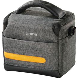 Hama Kameratasche &raquo;Kameratasche "Terra", 110, Grau Equipmenttasche&laquo; grau Polyester Mit Handgriff, G&uuml;rtelschlaufe und abnehmbaren Schultergurt