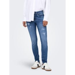 Only Damen Only Skinny-fit-Jeans &raquo;ONLRUSH MID WAIST SK REP DNM MAS&laquo; blau XS (34), L&auml;nge 32