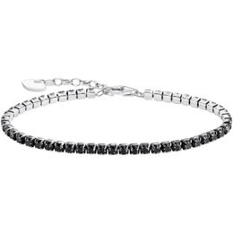 Thomas Sabo Damen Thomas Sabo Tennisarmband &raquo;wei&szlig; oder schwarz&laquo; mit Zirkonia (synth.) silber