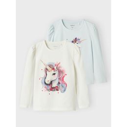 name it M&auml;dchen Langarmshirt &raquo;NMFKRULLE 2P LS TOP BOX&laquo; Packung, 2 Stk. 92