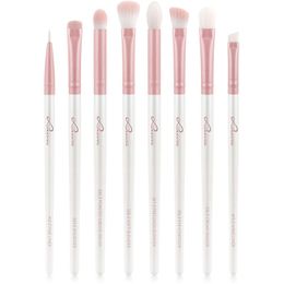 Luvia Cosmetics Damen Kosmetikpinsel-Set &raquo;All Eye Want&laquo; Nurai-Pinselhaar, vegan und hautfreundlich, verliert keine Haare. pink
