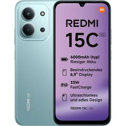 Xiaomi Smartphone &raquo;Redmi 15C 5G 4+128GB&laquo; Mint Green gr&uuml;n 33W FastCharge Unterst&uuml;tzung