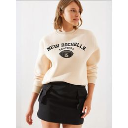 Bianco Lucci Sweatshirt Damen Gr&ouml;&szlig;e M ecru / schwarz