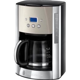 Russell Hobbs Filterkaffeemaschine &raquo;Luna Moonlight Grey 23241-56&laquo; 1,5 l Kaffeekanne Papierfilter 1x4 mit fingerabdruckresistenter Lackierung beige 