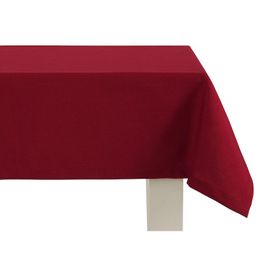 Dreams Tischdecke &raquo;UNI&laquo; mit ca. 2,5 cm breitem Saum und edler Briefecke, verschiedene Gr&ouml;&szlig;en rot Polyester