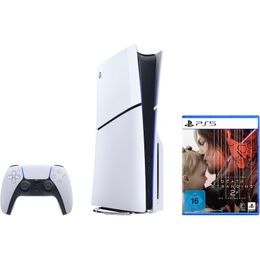 Playstation 5 Konsolen-Set &raquo;PS5 Disk Edition (Slim) + Death Stranding 2: On the Beach&laquo; 1.000 GB 1 TB Vertikaler Standfu&szlig; f&uuml;r PS5 Konsolen separat 