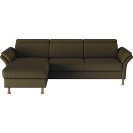 Home Affaire Ecksofa &raquo;Calypso L-Form&laquo; mit motorischen Funktionen im Sofa und Recamiere gr&uuml;n 100% Polyester