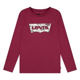 Levi's Kids M&auml;dchen Levi's Kids Langarmshirt &raquo;LVG ROSE BATWING FILLS LS TEE&laquo; mit floralem Batwing-Logo rot 16 (164)