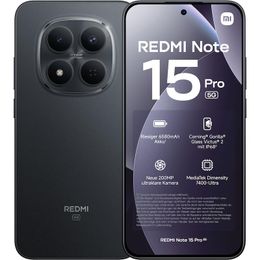 Xiaomi Smartphone &raquo;Redmi Note 15 Pro 5G 8+256&laquo; Black Mediatek Dimanesity 7400-Ultra