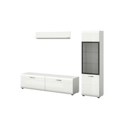 H&ouml;ffner Wohnkombination wei&szlig; Ma&szlig;e (cm): B: 220 H: 160 &raquo; H&ouml;ffner