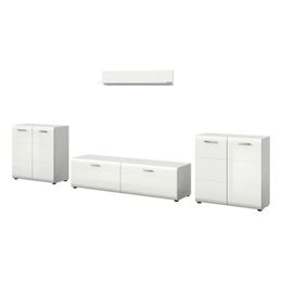 H&ouml;ffner Wohnkombination wei&szlig; Ma&szlig;e (cm): B: 350 H: 160 &raquo; H&ouml;ffner