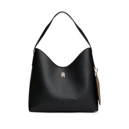 Tommy Hilfiger Damen Schultertasche &raquo;TH ICON SHOULDER BAG&laquo;, Damen Umh&auml;ngetache, Tragetasche mit TH-Logo