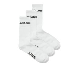 Jack & Jones Jack & Jones Herren Freizeitsocken &raquo;JACMELVIN &ndash; Tennissocken mit Stretch, ideal kombinierbar&laquo; Packung, 3 Stk. tlg. unifarben, casual wei&szlig; 1