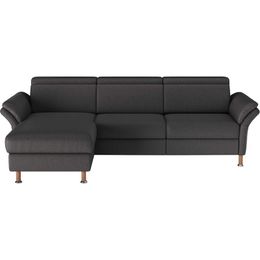 Home Affaire Ecksofa &raquo;Calypso L-Form&laquo; mit motorischen Funktionen im Sofa und Recamiere grau 100% Polyester