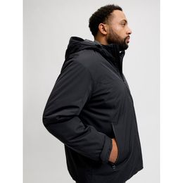 Jack & Jones PlusSize Jack & Jones Plussize Herren Jack & Jones PlusSize Outdoorjacke &raquo;JJEBRANDON TRANSITIONAL JACKET SN PLS&laquo; mit Kapuze schwarz 6XL
