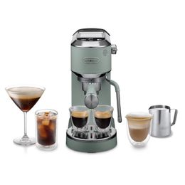 De'Longhi De'Longhi Espressomaschine &raquo;DEDICA DUO EC890.M&laquo; Cold Brew in unter 5 Minuten, 15 cm breit, 1,1L, inkl. Milchschaumd&uuml;se gr&uuml;n Espressomaschine