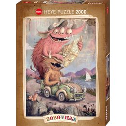 Heye Puzzle &raquo;Zozoville, Road Trippin&laquo; Made in Germany bunt Pappe